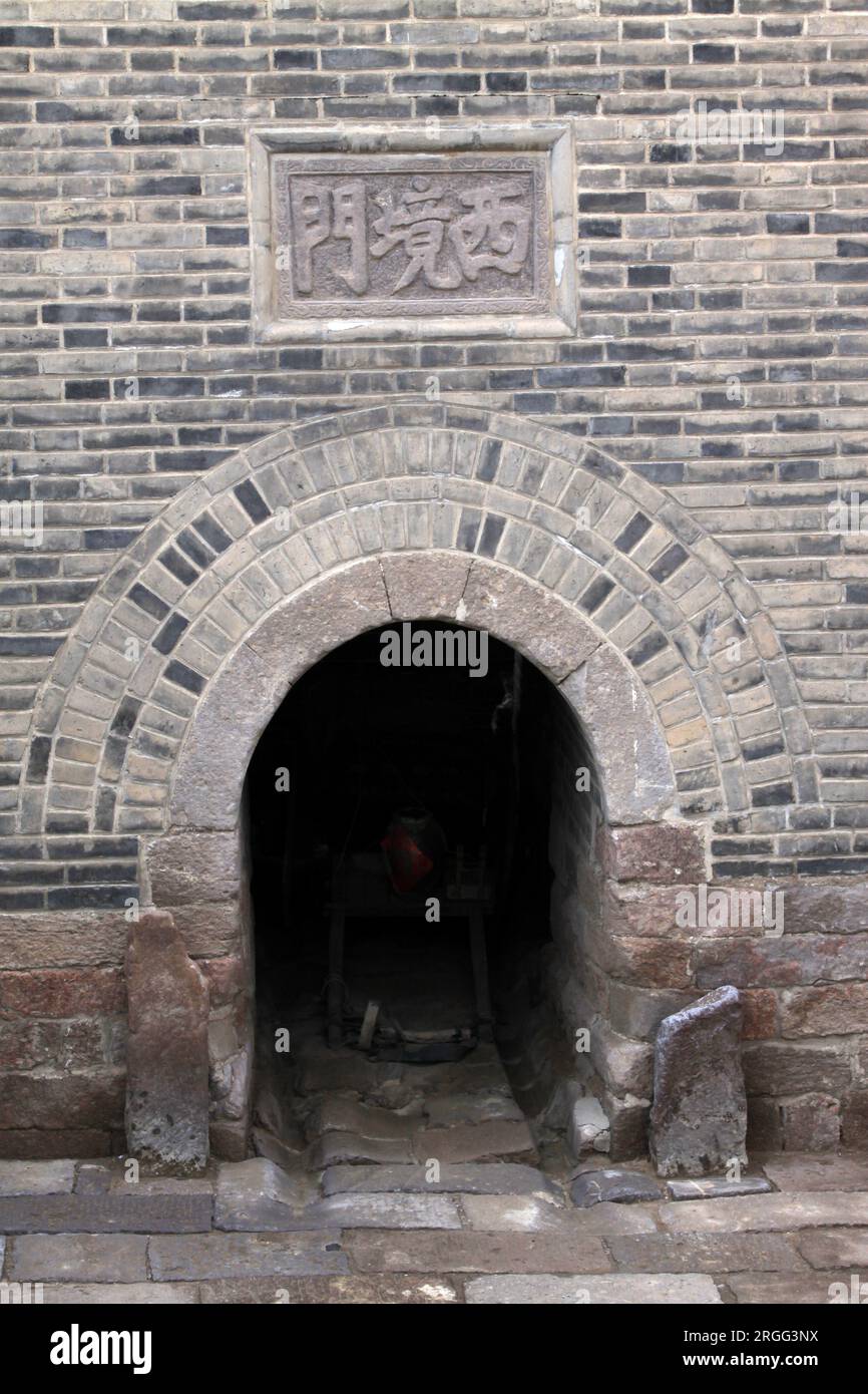 ancient Chinese architecture landscape, Great Wall, in zhangjiakou city ...