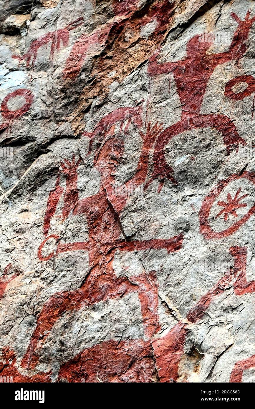 Huashan rock paintings hi-res stock photography and images - Alamy