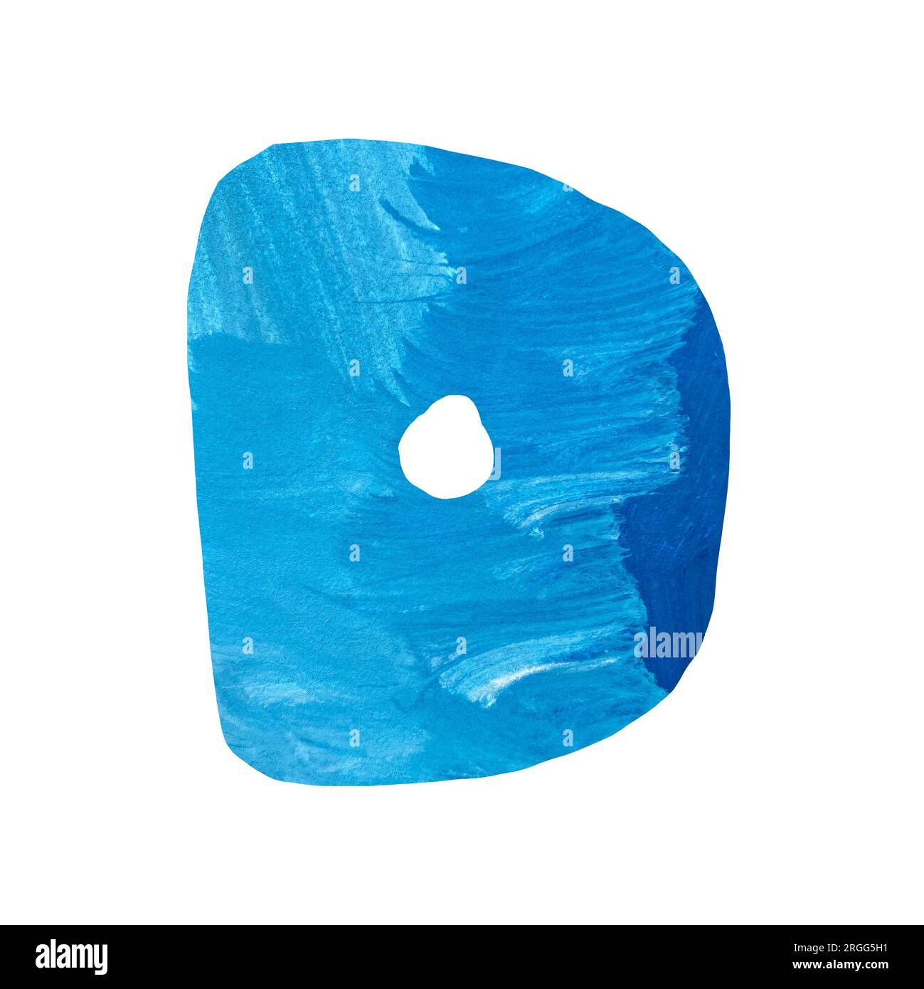 Letter D capital alphabet blue textured cut Stock Photo - Alamy