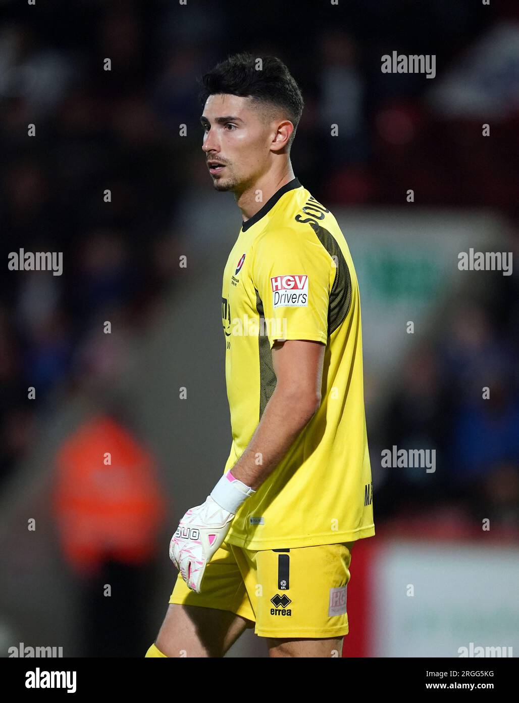 Cheltenham Town goalkeeper Luke Southwood during the Carabao Cup first ...