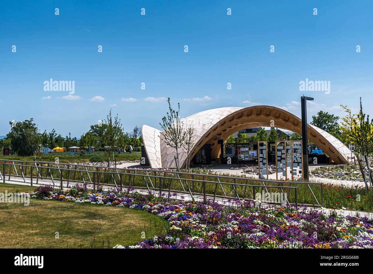 Mannheim, Germany - 26 May 2023: Federal horticulture and garden show ...