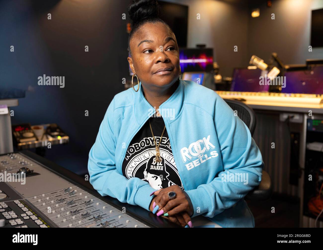 Roxanne Shante poses for a portrait on July 18, 2023, in New York. In ...