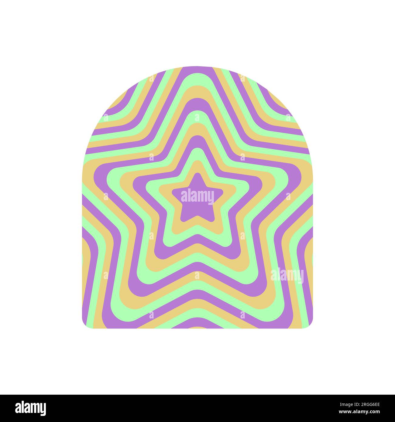 groovy frame, shape, background. Vector illustration flat on white ...