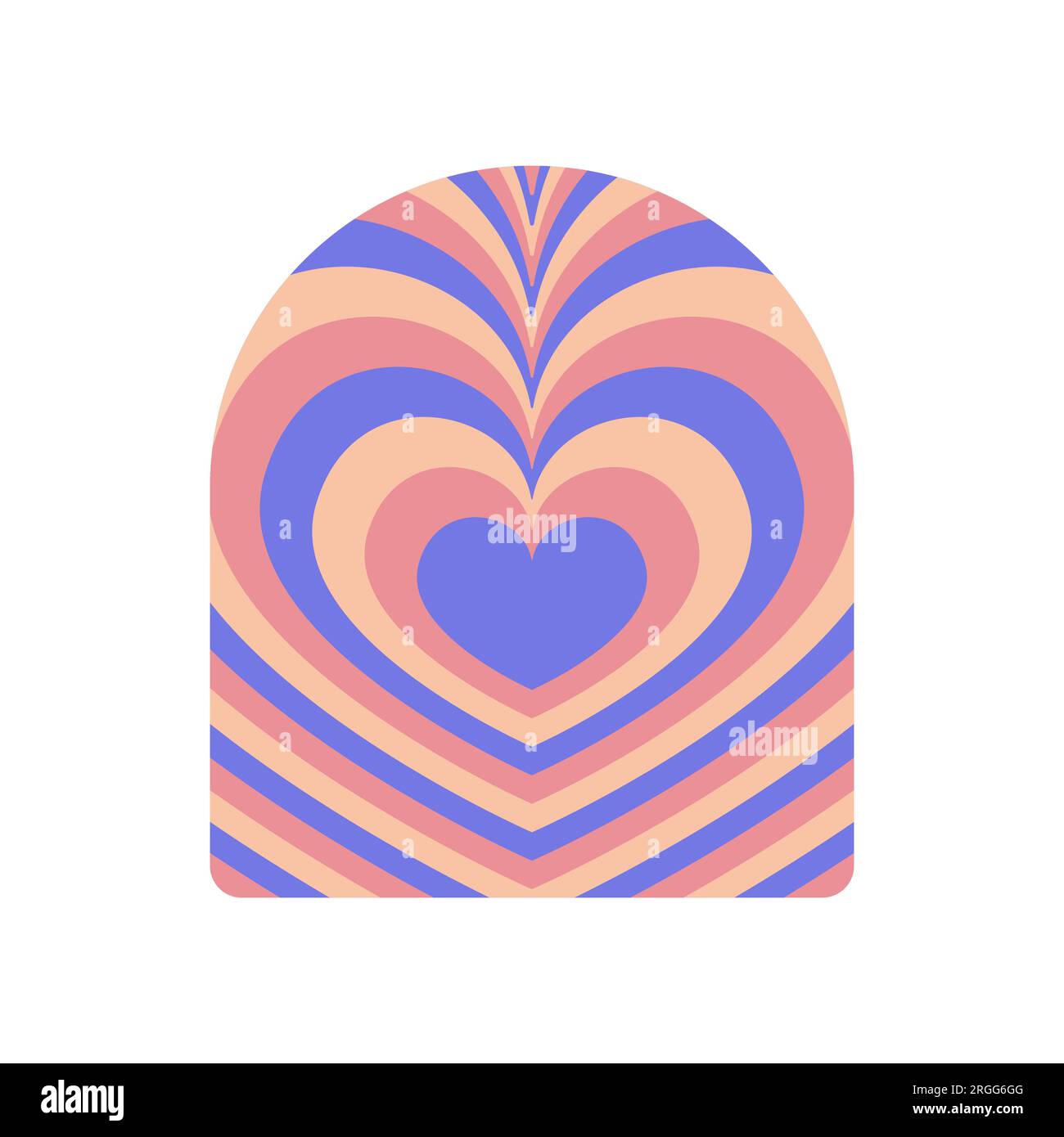 groovy frame, shape, background. Vector illustration flat on white ...