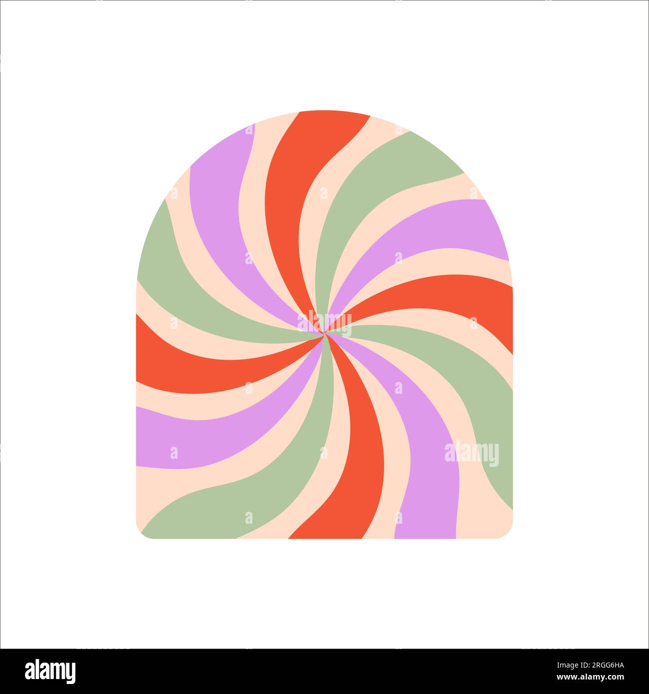 groovy frame, shape, background. Vector illustration flat on white ...