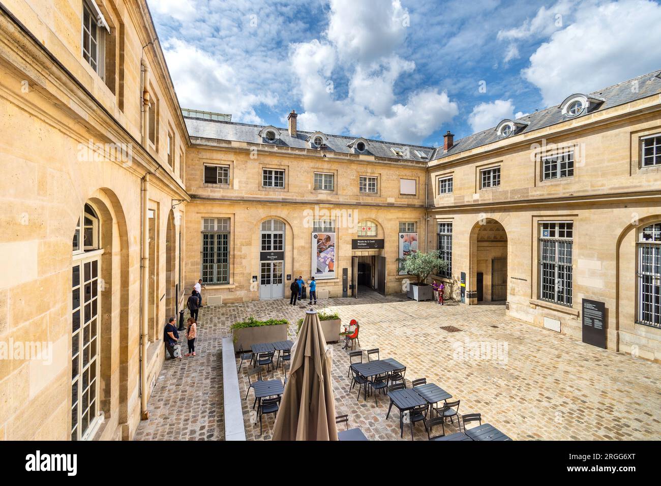 Court de l'Or interior courtyard of the "Monnaie de Paris" coin museum ...