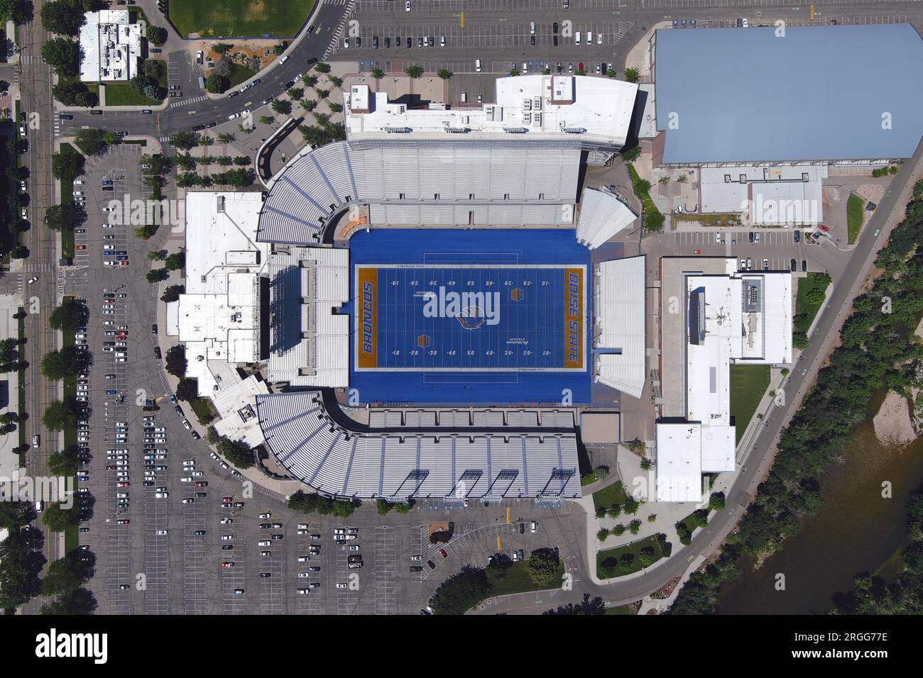 Boise, United States. 11th July, 2023. A general overall aerial view of ...