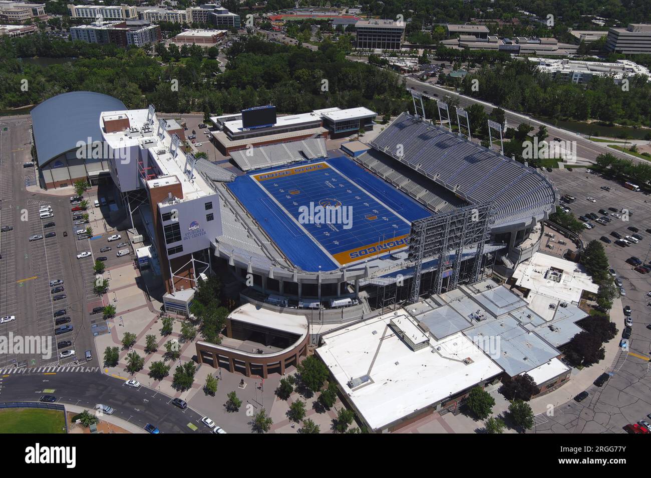 Boise, United States. 11th July, 2023. A general overall aerial view of ...