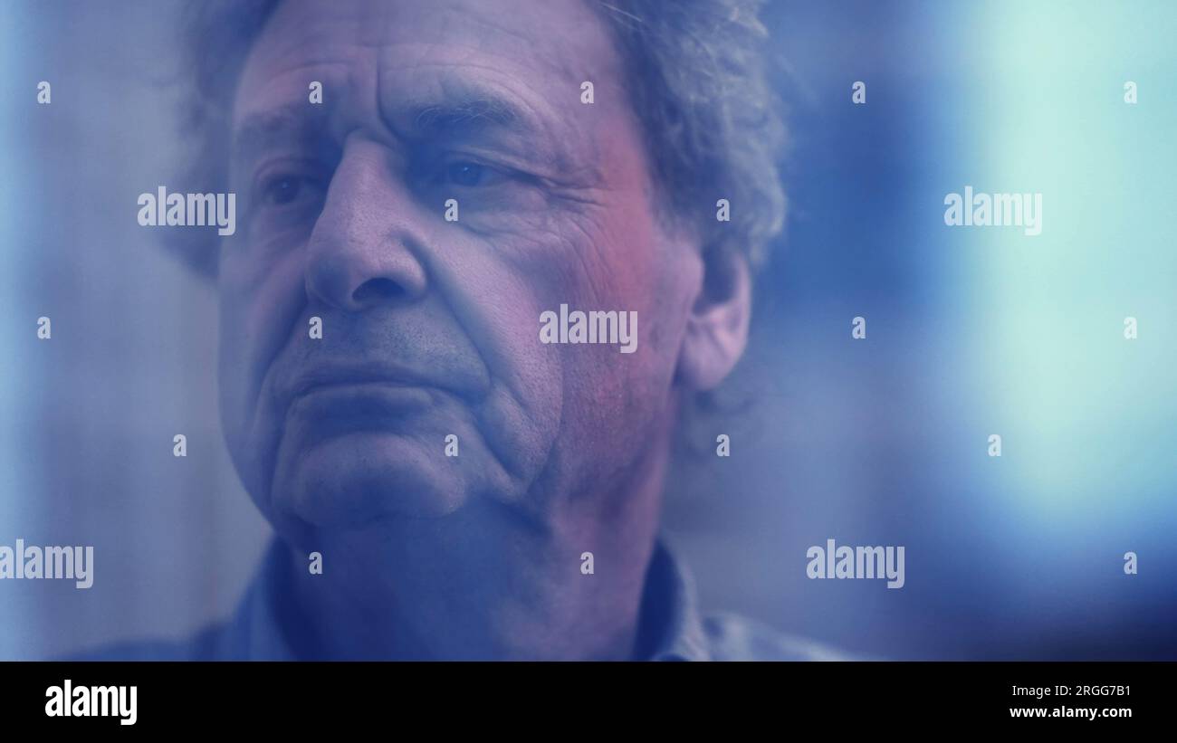 Stern older man hi-res stock photography and images - Alamy