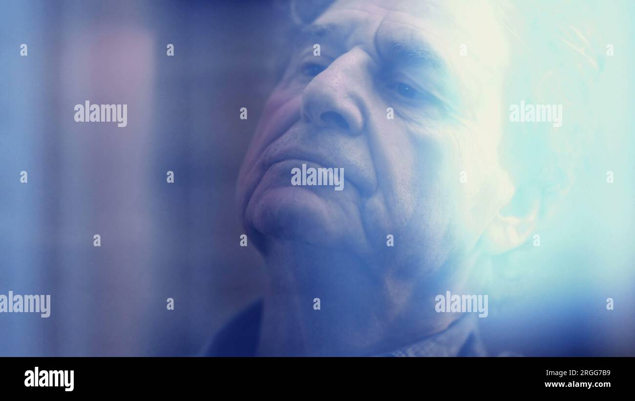 Stern older man hi-res stock photography and images - Alamy