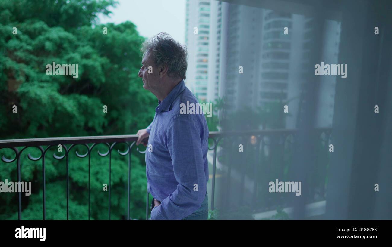 Staring senior contemplating hi-res stock photography and images - Alamy