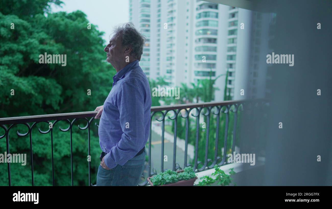 Staring senior contemplating hi-res stock photography and images - Alamy