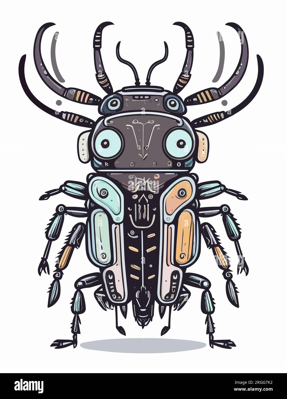 Mechanical bug logo design Stock Vector Image & Art - Alamy