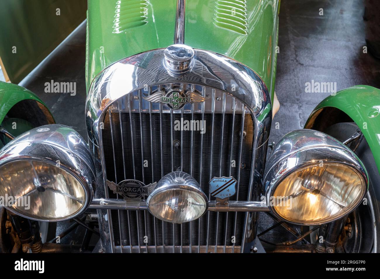 1939 Morgan 4/4 Le Mans vintage racing car on display at the National ...