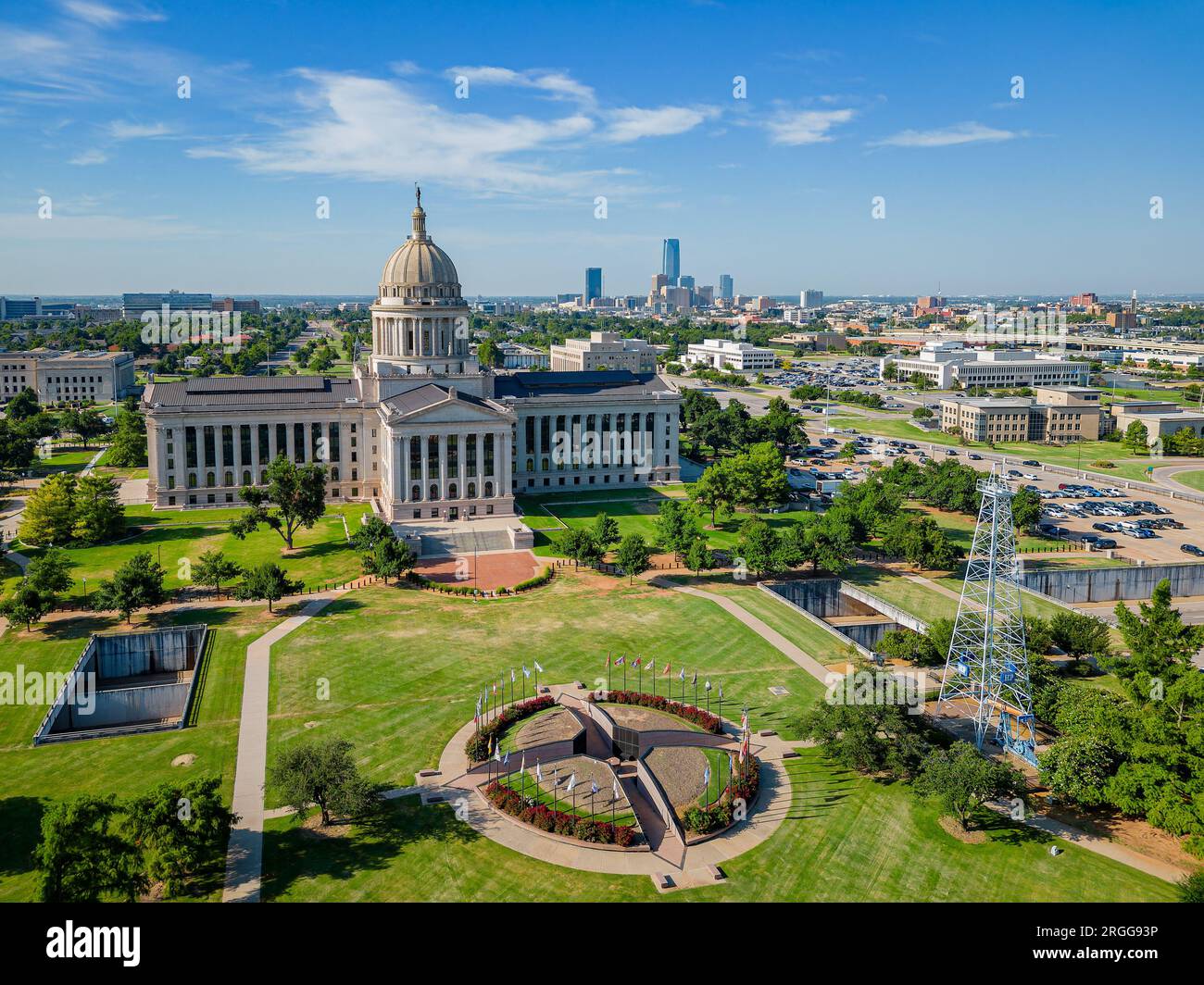 Oklahoma memorial aerial hi-res stock photography and images - Alamy