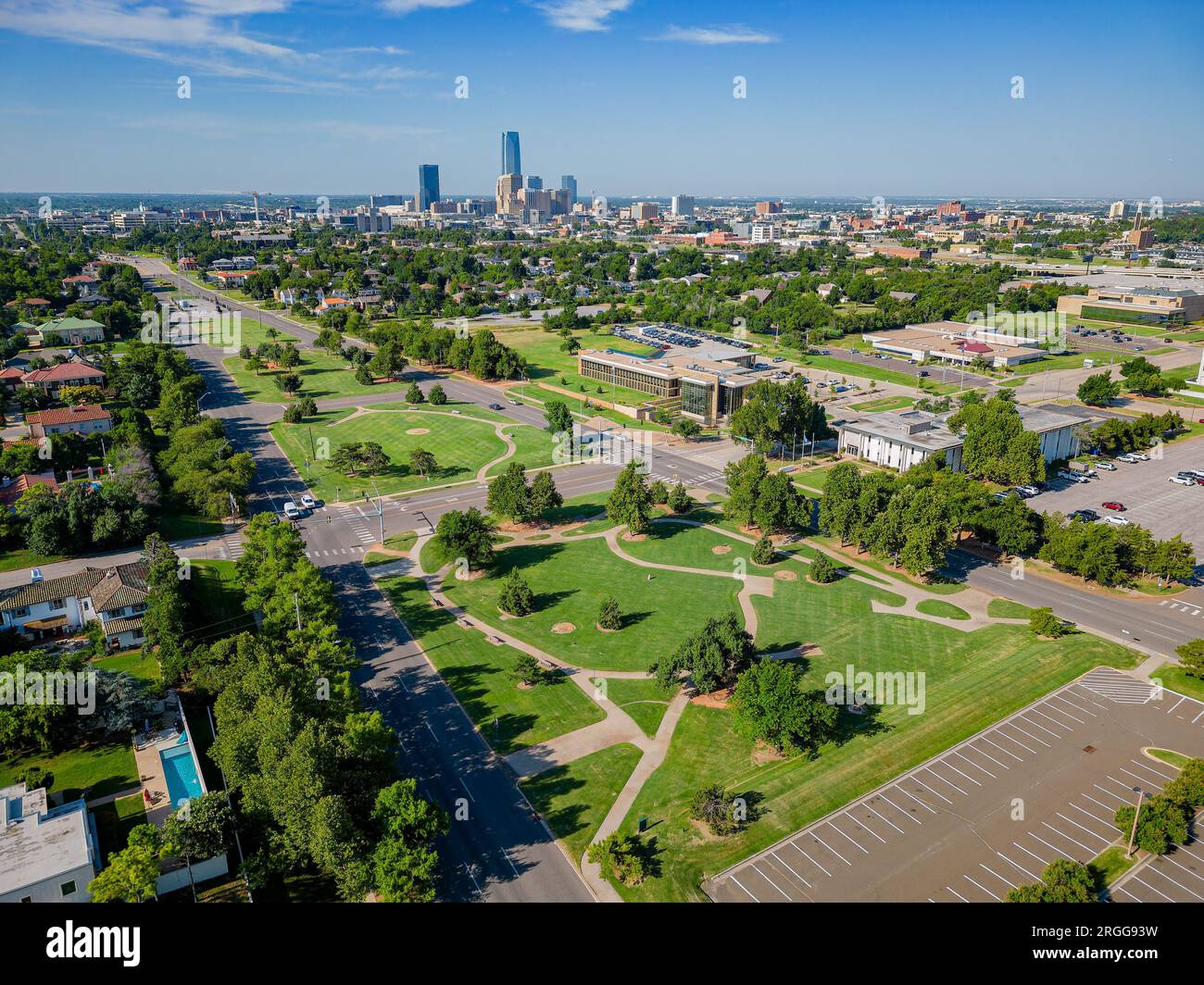 Oklahoma memorial aerial hi-res stock photography and images - Alamy