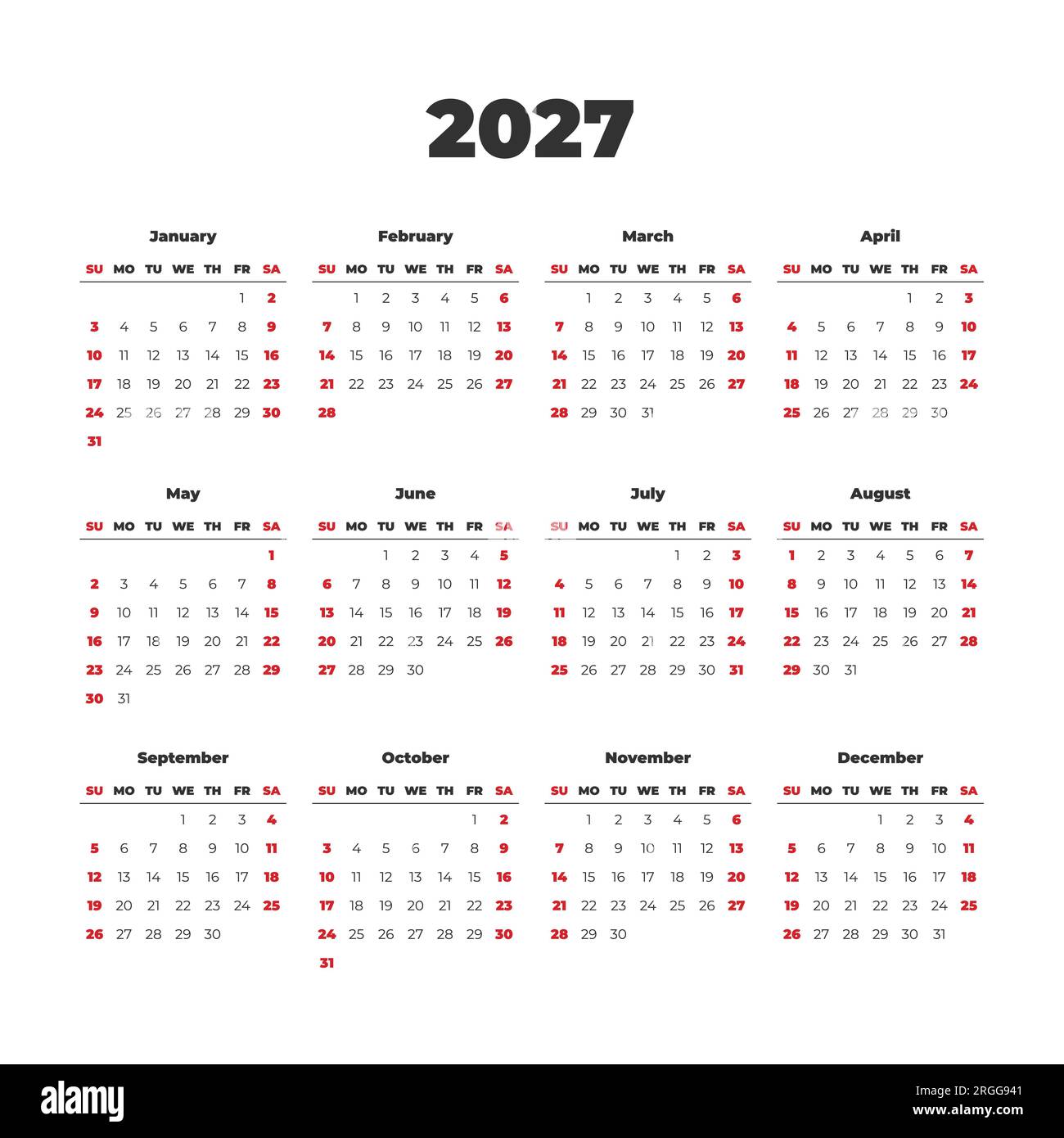 Number 2027 Stock Vector Images - Alamy