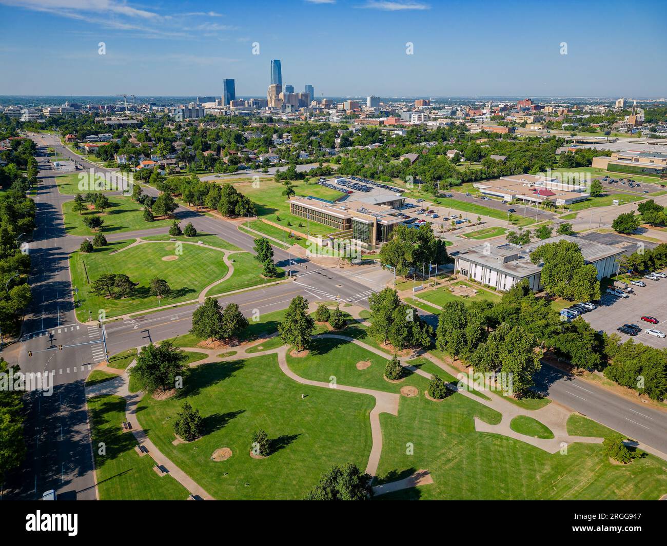 Oklahoma memorial aerial hi-res stock photography and images - Alamy