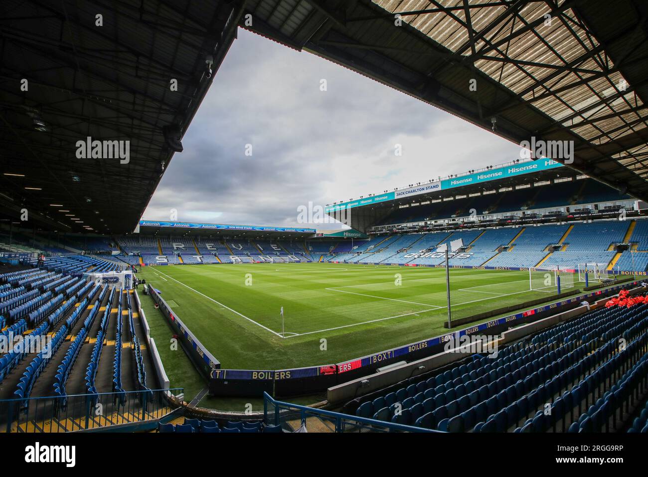 A general view inside Elland Road Stadium ahead of the Carabao Cup ...