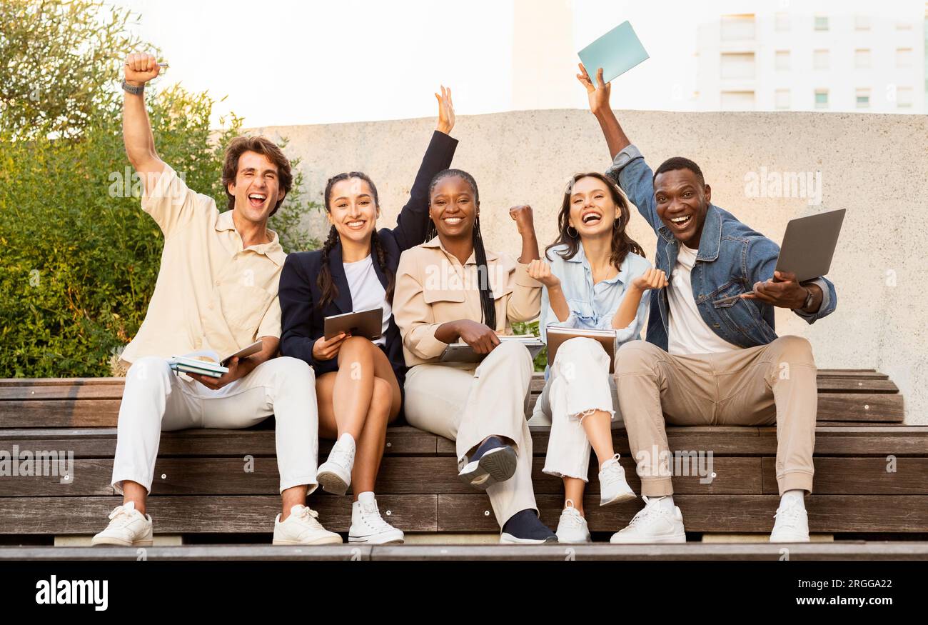 20s student happy test results hi-res stock photography and images - Alamy