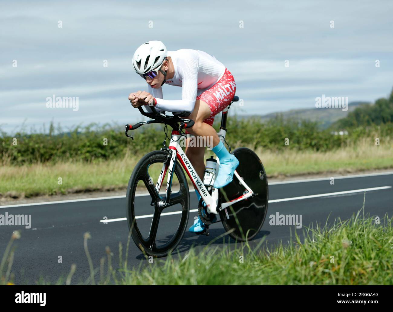 Malta's Borg Luke in the Men Under 23 Individual Time Trial race during ...