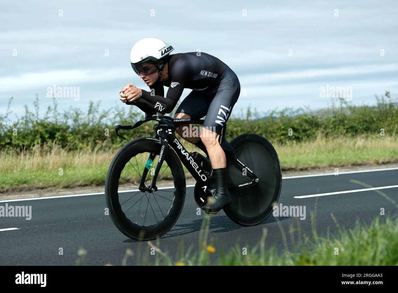 New Zealand's Logan Currie in the Men Under 23 Individual Time Trial ...