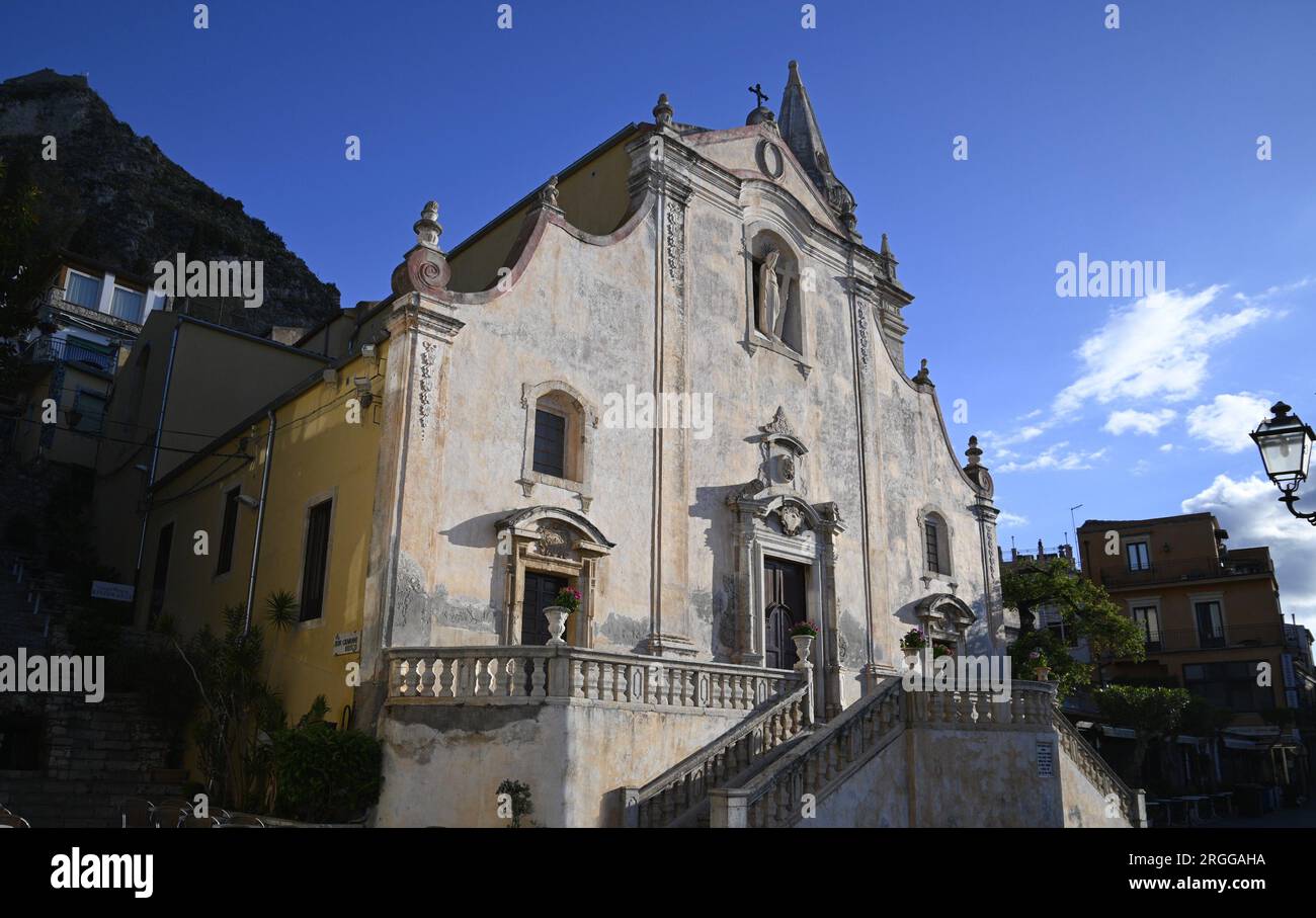 Landscape with scenic view of the Baroque style Chiesa di San Giuseppe ...