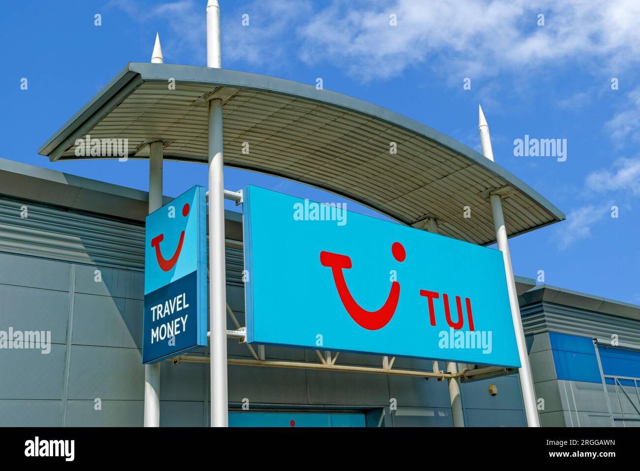 Large Tui travel agency & retail store Stock Photo - Alamy