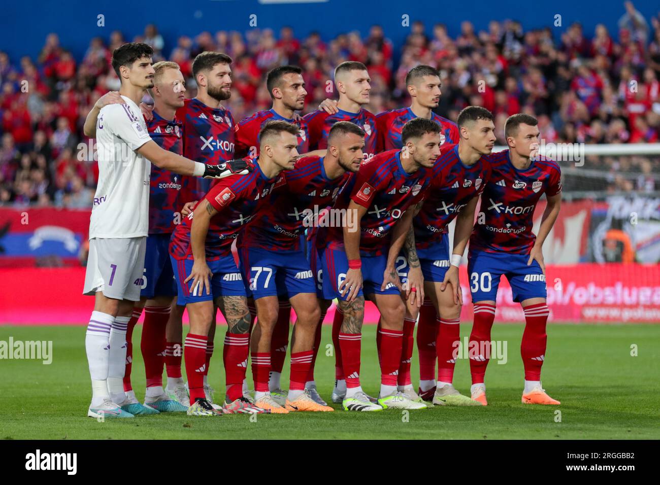 Czestochowa, Poland. 08th Aug, 2023. Rakow Czestochowa Team seen during Eliminations UEFA ...