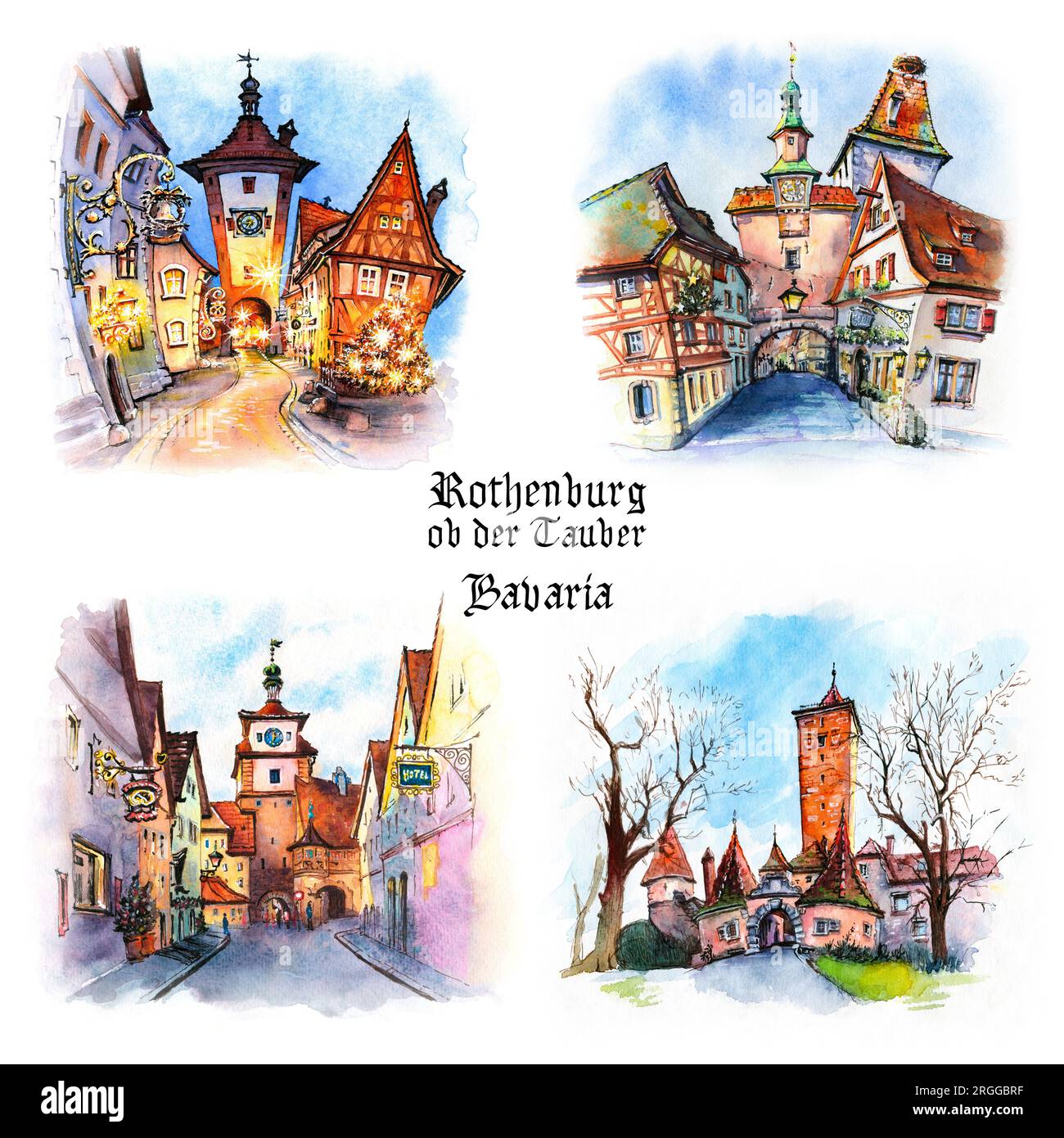 Medieval germany sketches hi-res stock photography and images - Alamy