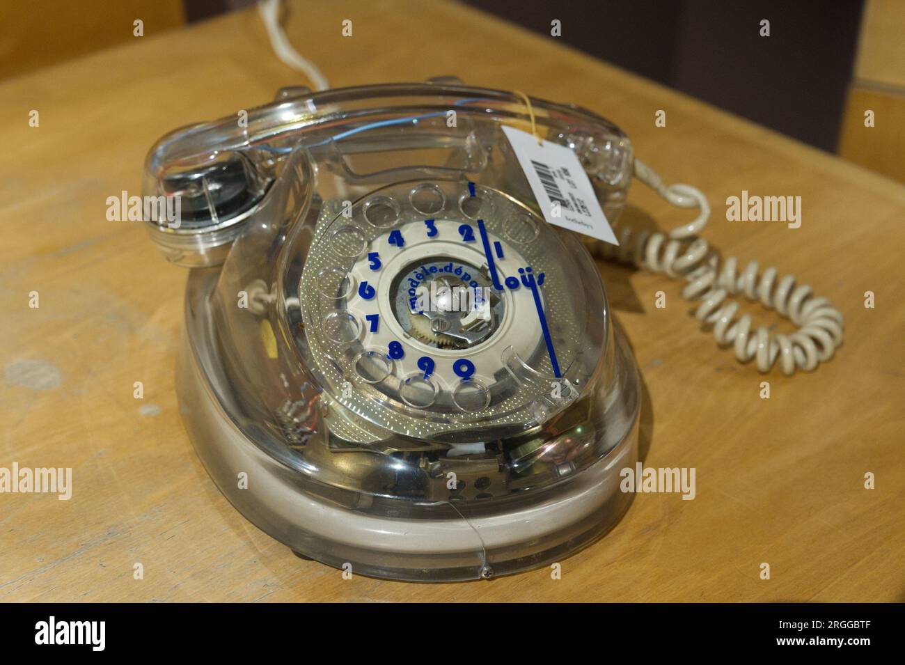 transparent rotary dial telephone - up for auction at Sotheby's Freddie ...