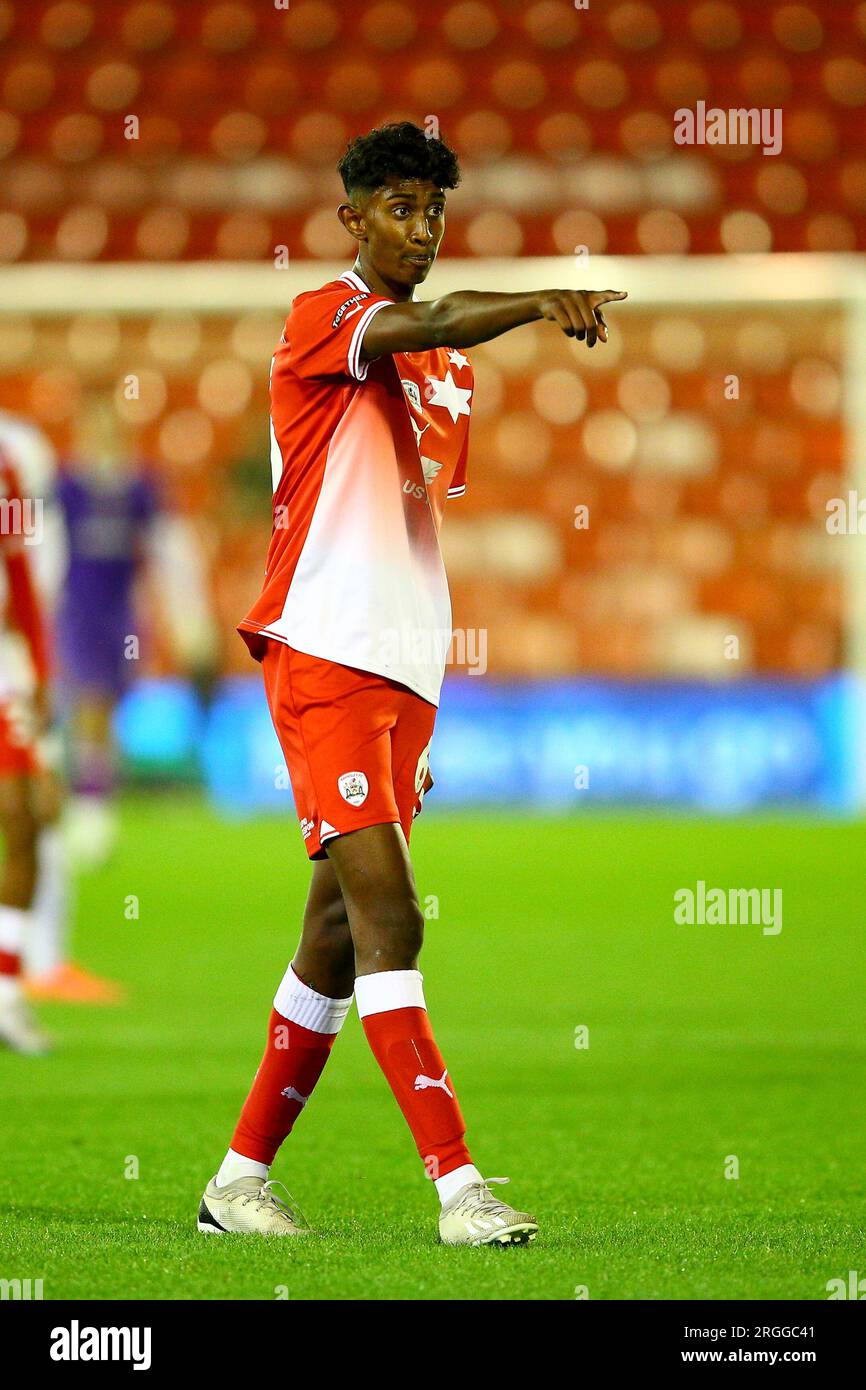 Oakwell Stadium, Barnsley, England - 8th August 2023 Vimal Yoganathan ...