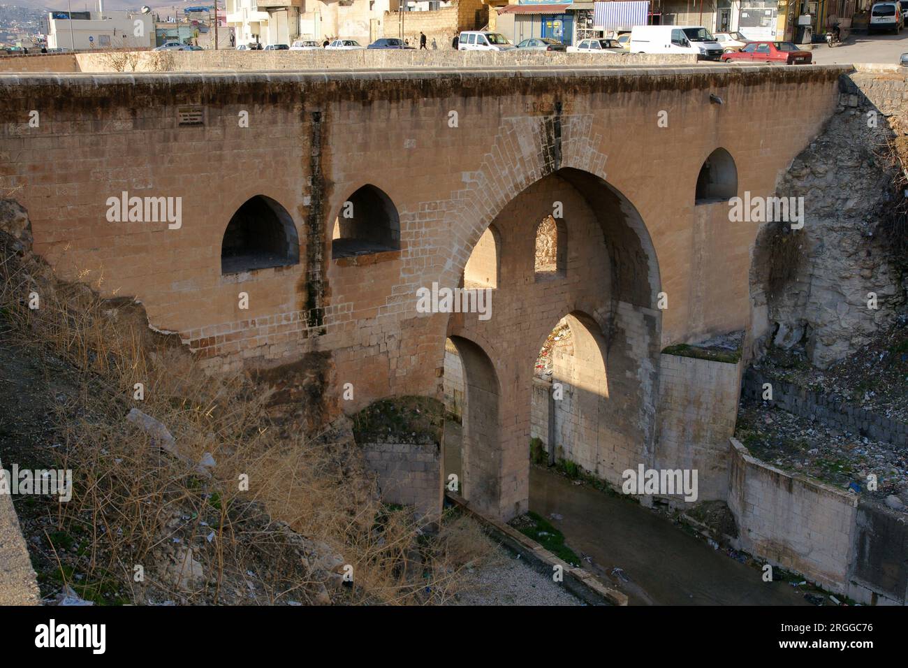 Hizmali Bridge, located in Sanliurfa, Turkey, was built in 1843 Stock ...