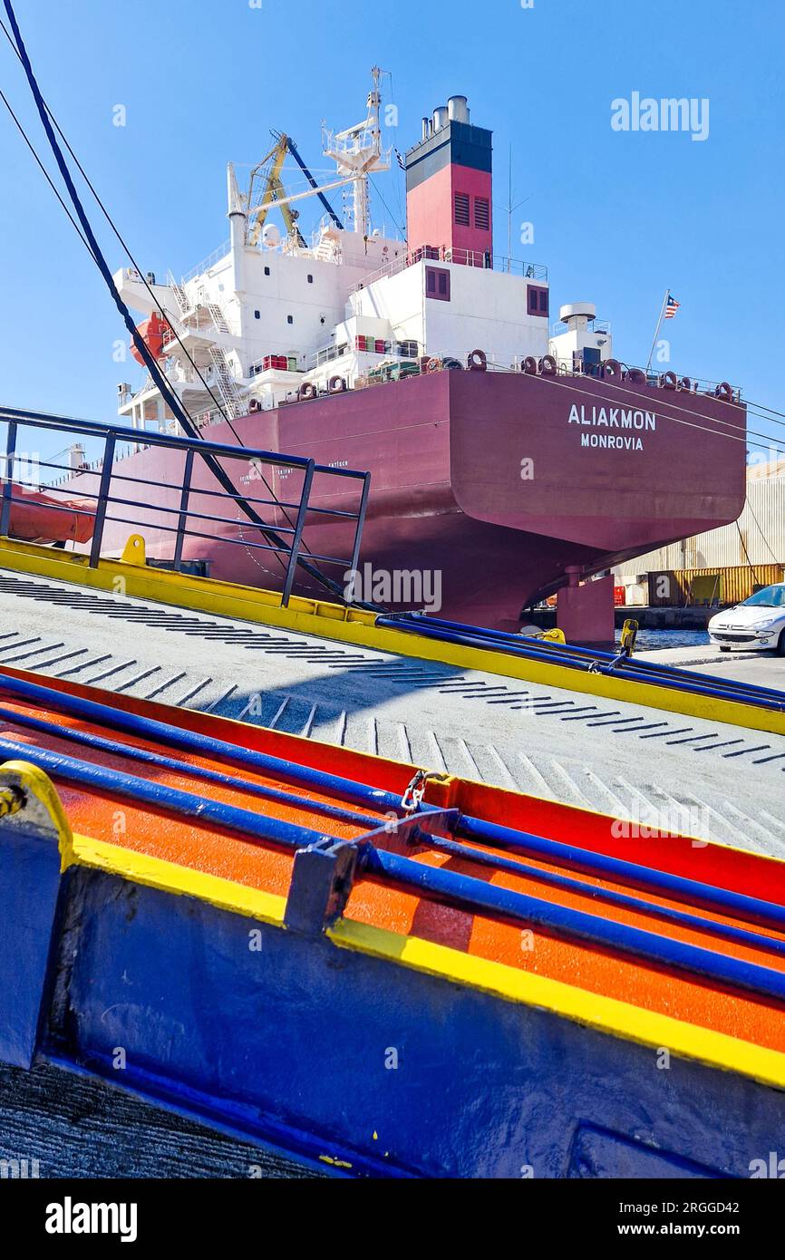 Onex Neorion Shipyard, Syros island, Greece, Southern Europe Stock ...
