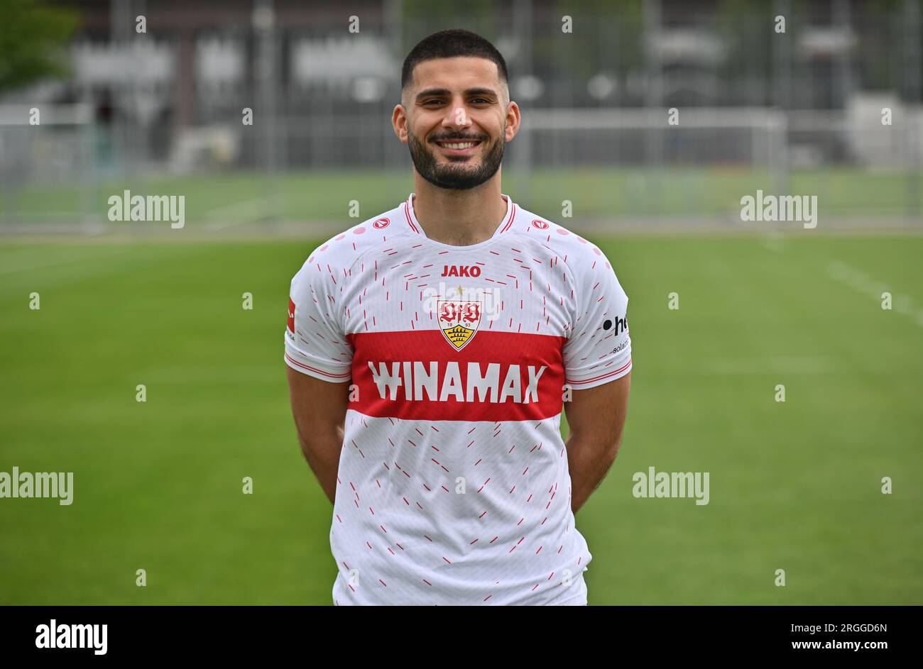 Stuttgart, Germany. 09th Aug, 2023. Soccer 1. Bundesliga: Photo session ...