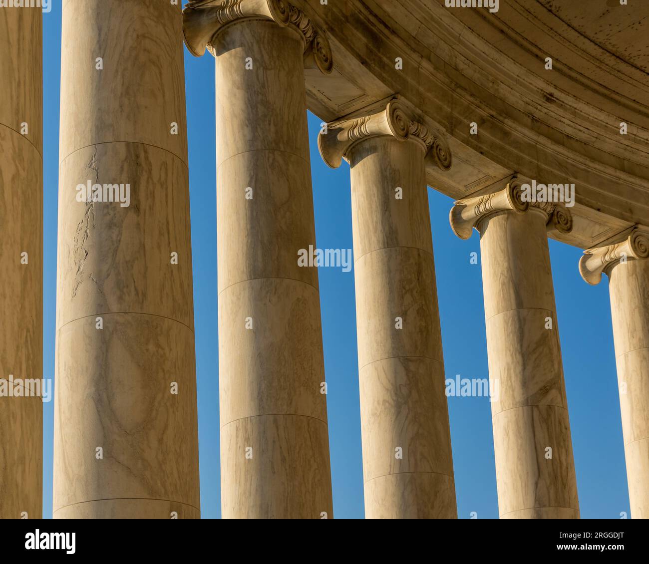 Columns of the Jefferson Memorial, Washington DC Stock Photo - Alamy