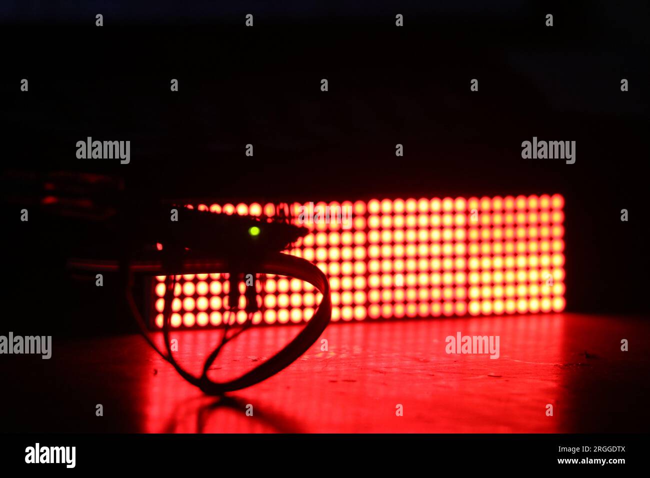 Microcontroller is controlling an electronic component on the ...