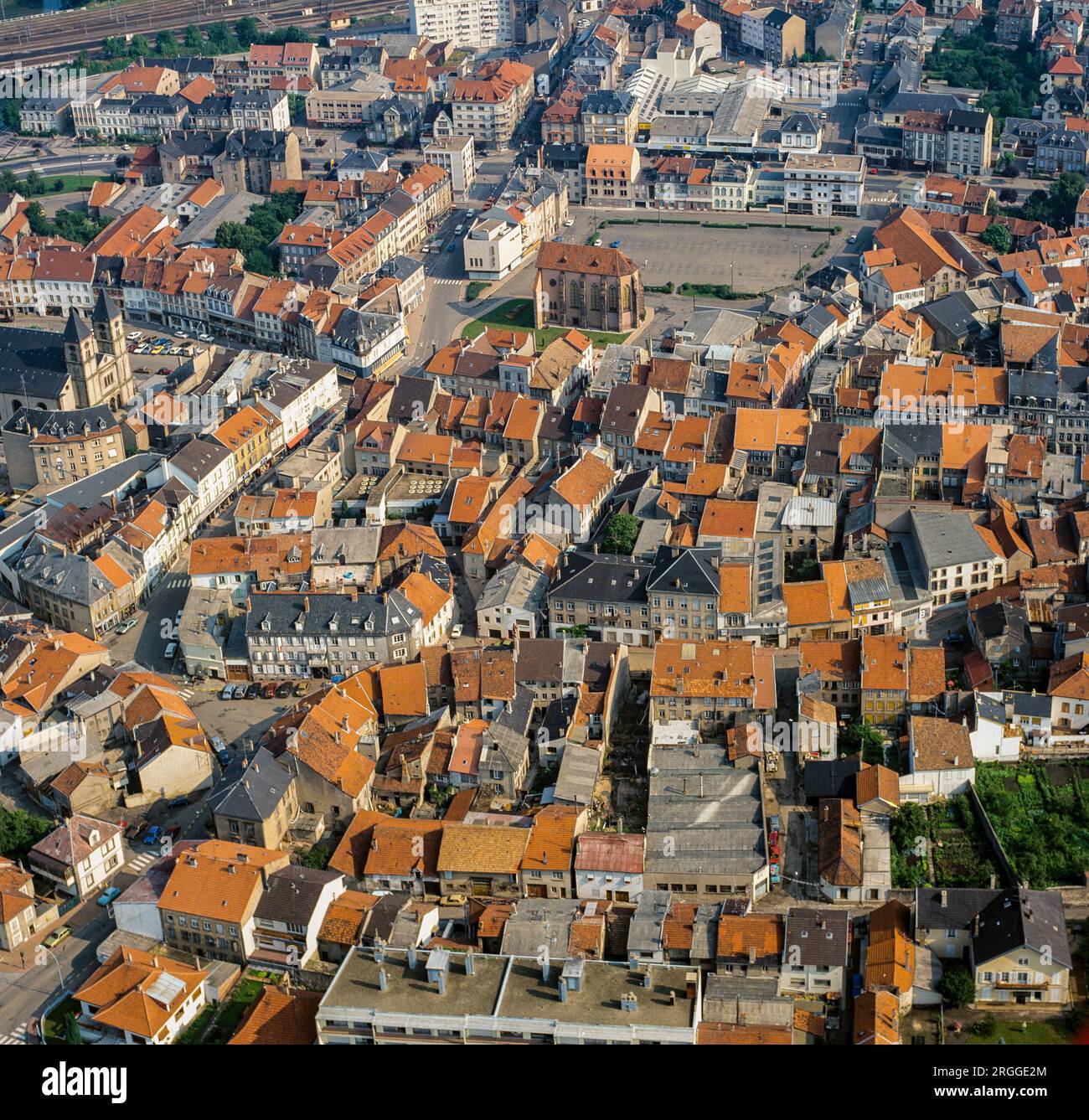 Sarrebourg, city aerial view, Moselle, Lorraine, France, Europe Stock ...