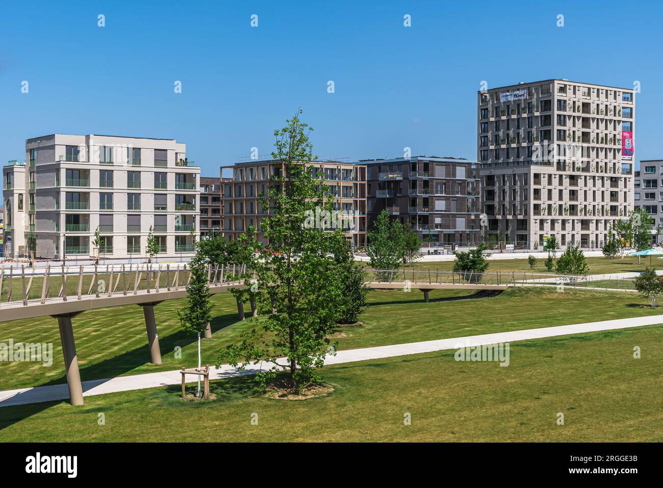 Mannheim, Germany - 26.05.2023: View from the grounds of the Federal ...