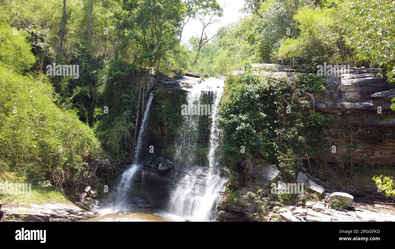 Mae Sapok Waterfall is one of the most beautiful in the tropics. of Mae ...