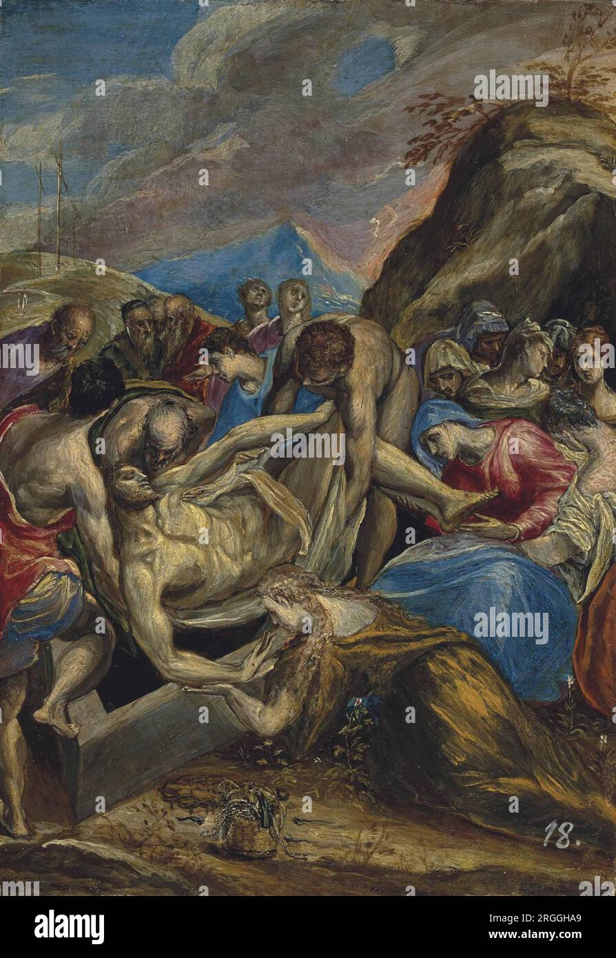 The Entombment of Christ 16th century by El Greco Stock Photo - Alamy