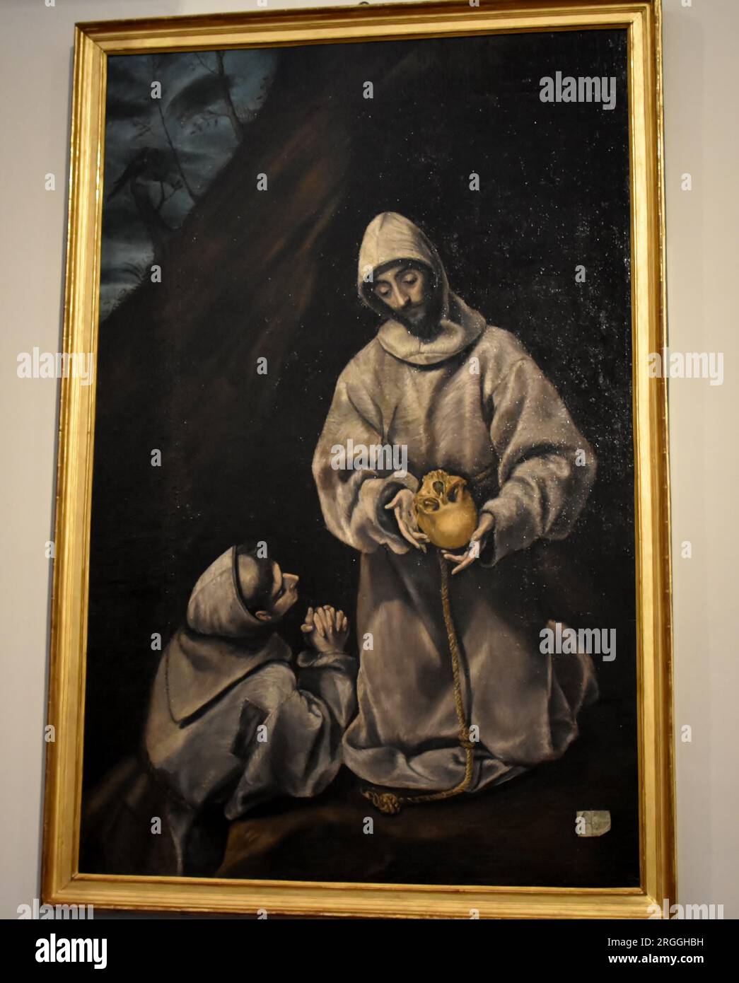 Saint Francis with Brother Leo circa 1605 by El Greco Stock Photo - Alamy