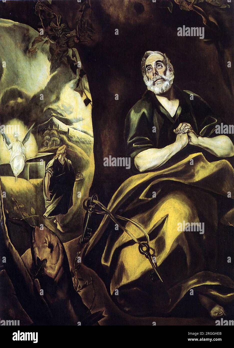 Tears of Saint Peter circa 1610 by El Greco Stock Photo - Alamy