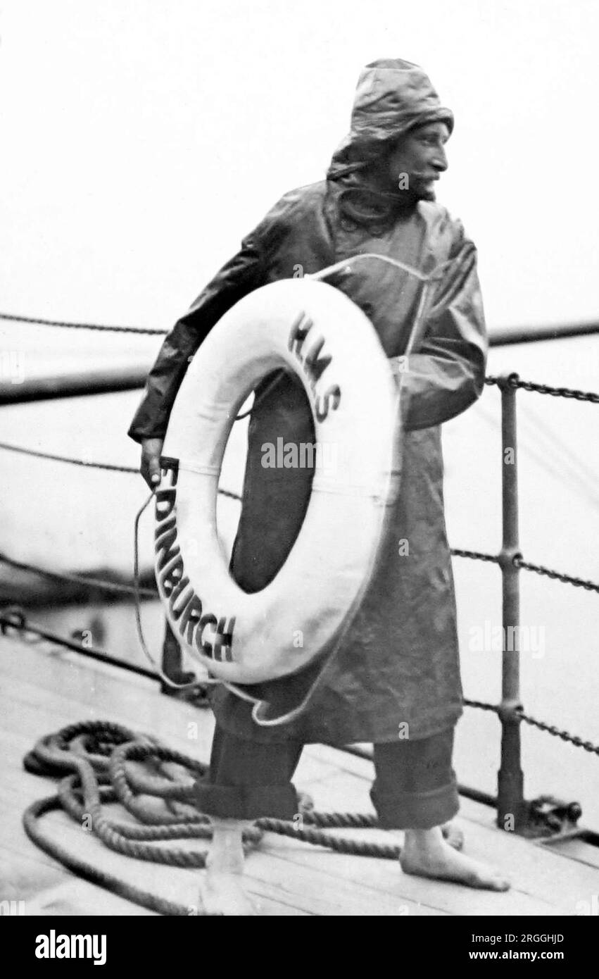 Sailor, HMS Edinburgh, Royal Navy, early 1900s Stock Photo - Alamy