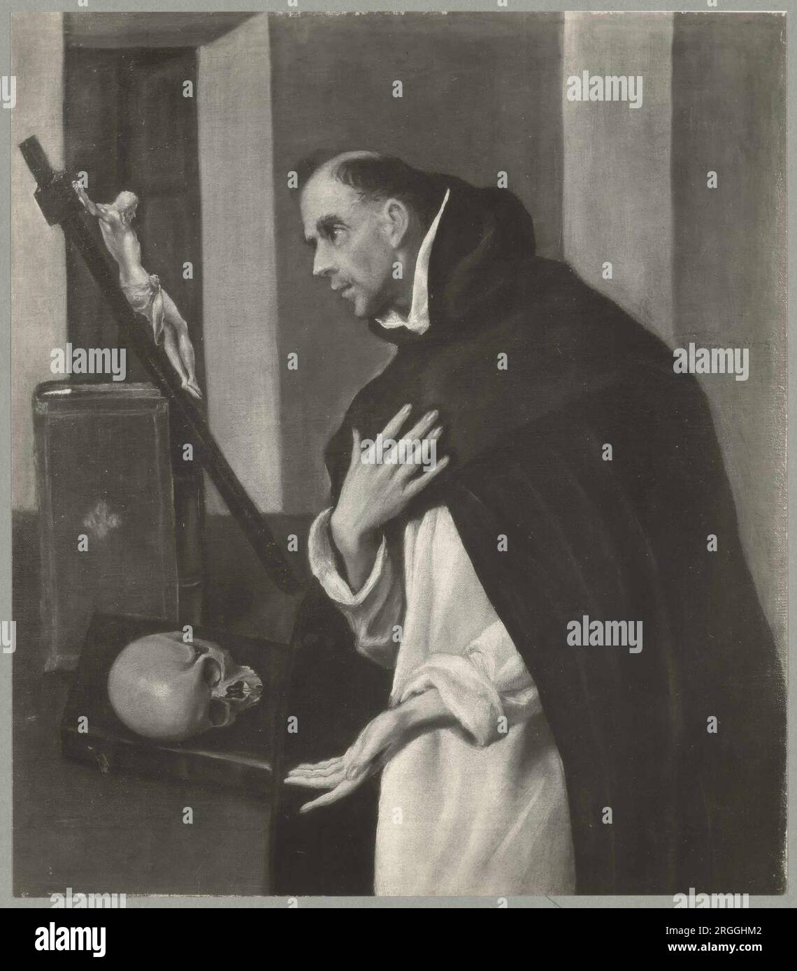 Saint Dominic in Prayer circa 1600 by El Greco Stock Photo - Alamy