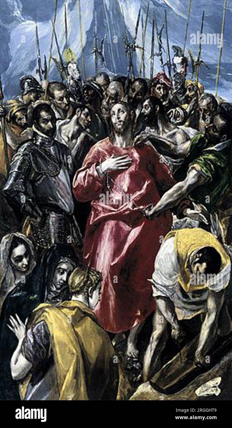 The Disrobing of Christ between 1577 and 1579 by El Greco Stock Photo ...