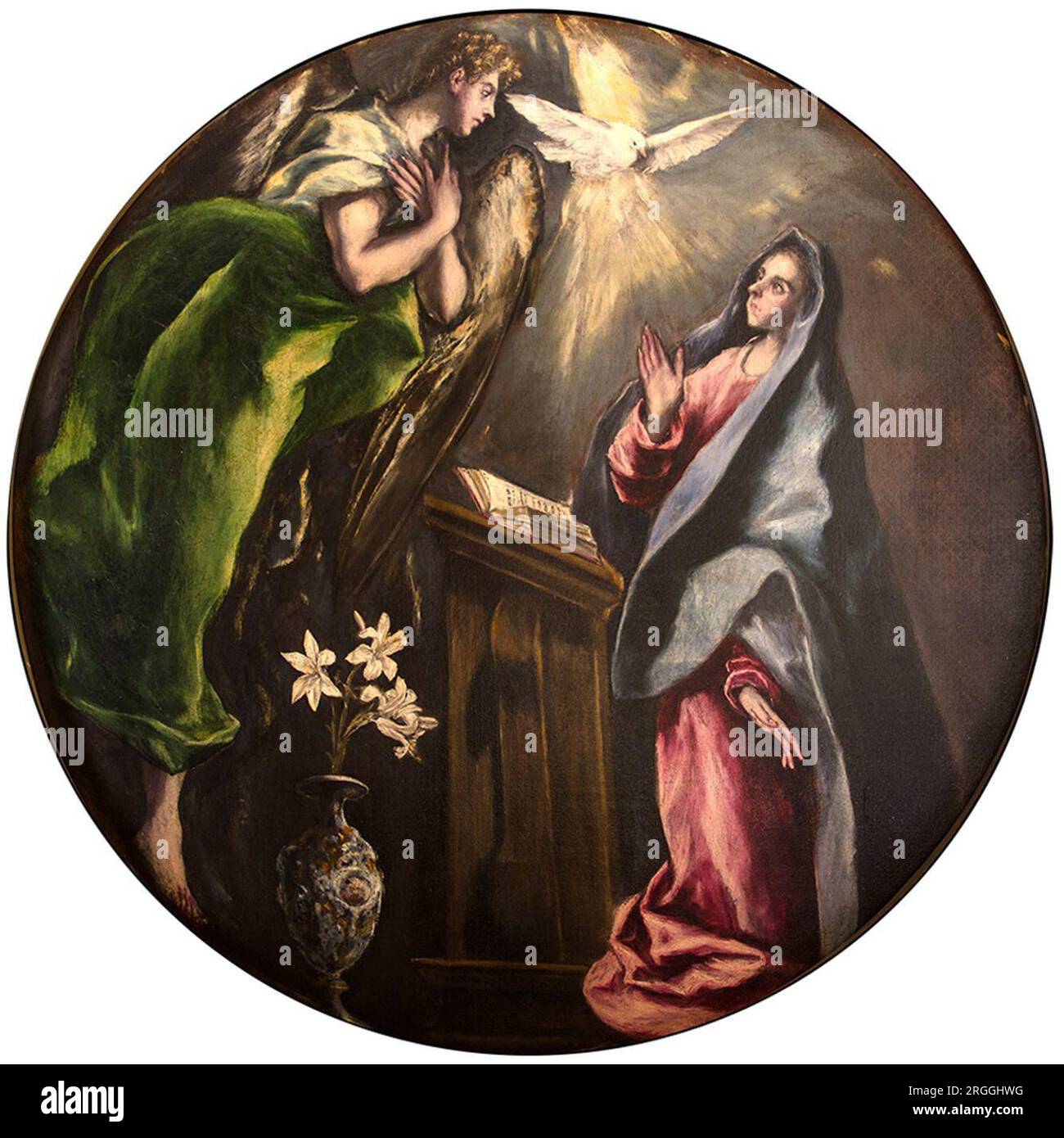 Annunciation between 1603 and 1605 by El Greco Stock Photo - Alamy