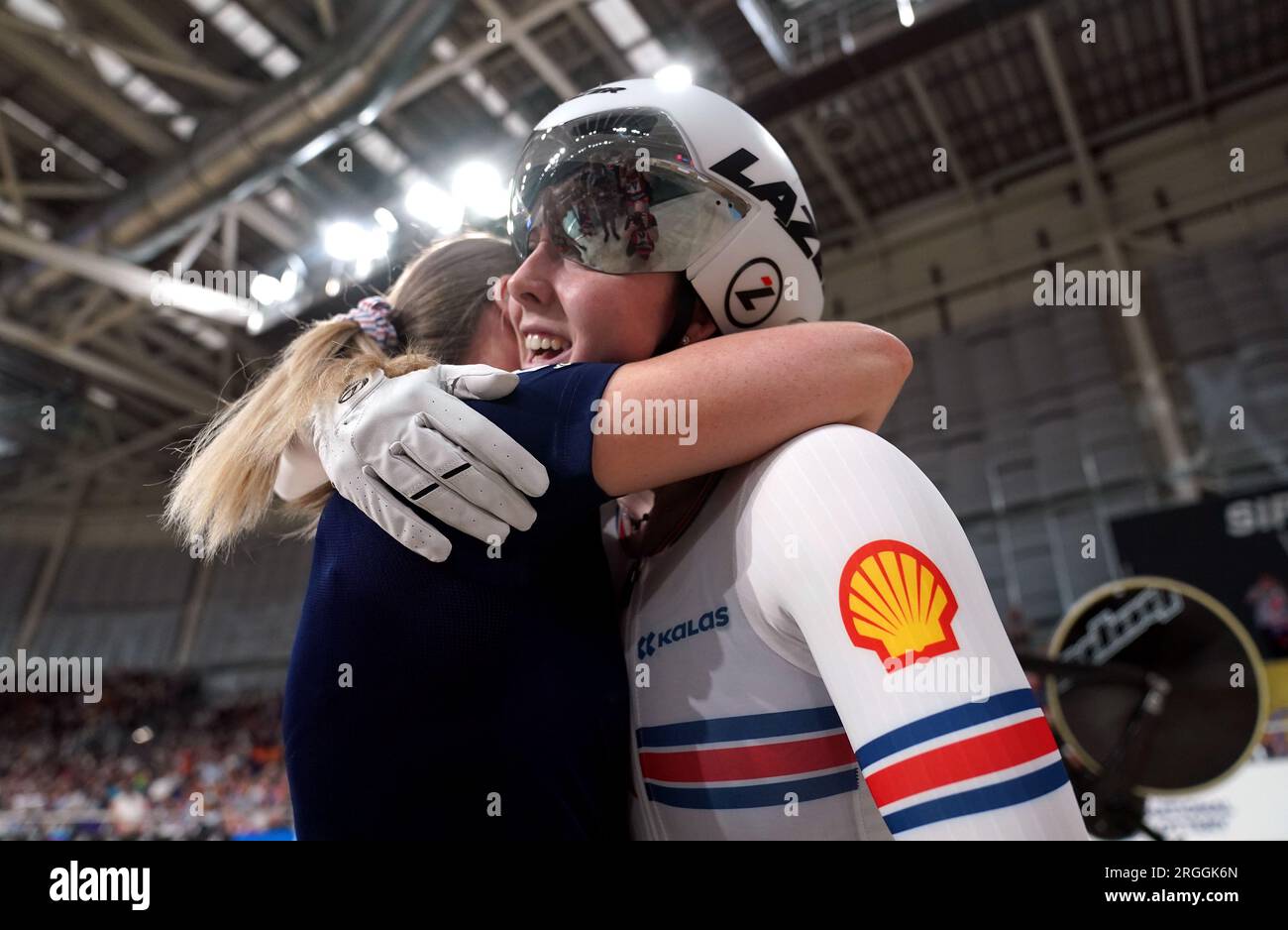 Great Britain’s Emma Finucane celebrates winning gold in the Women ...