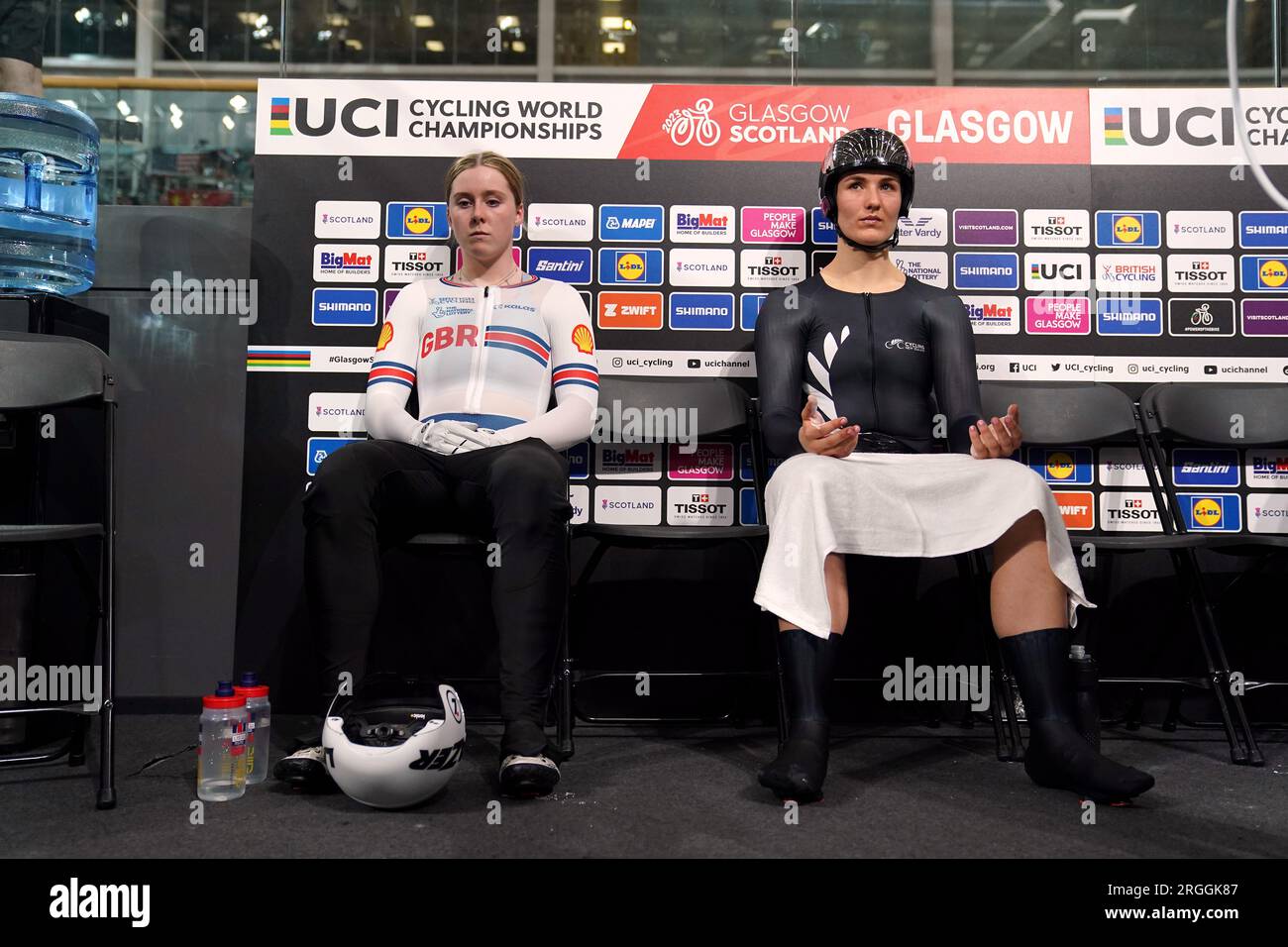 Great Britain’s Emma Finucane waits to race in the Women Elite Sprint ...