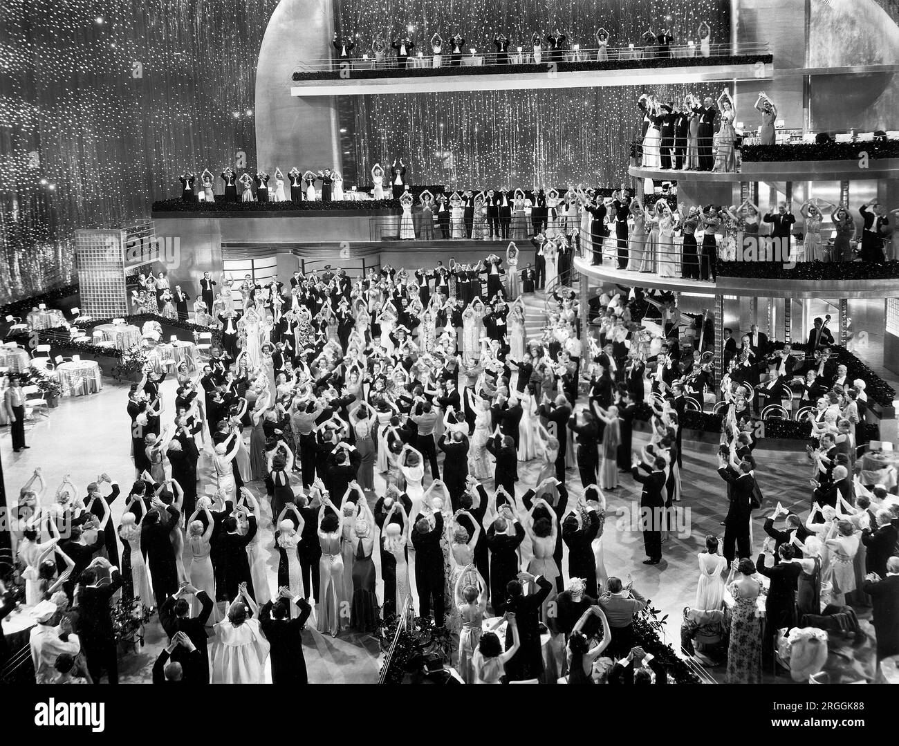 Large Stage Production, on-set of the Film, "Top Of The Town ...